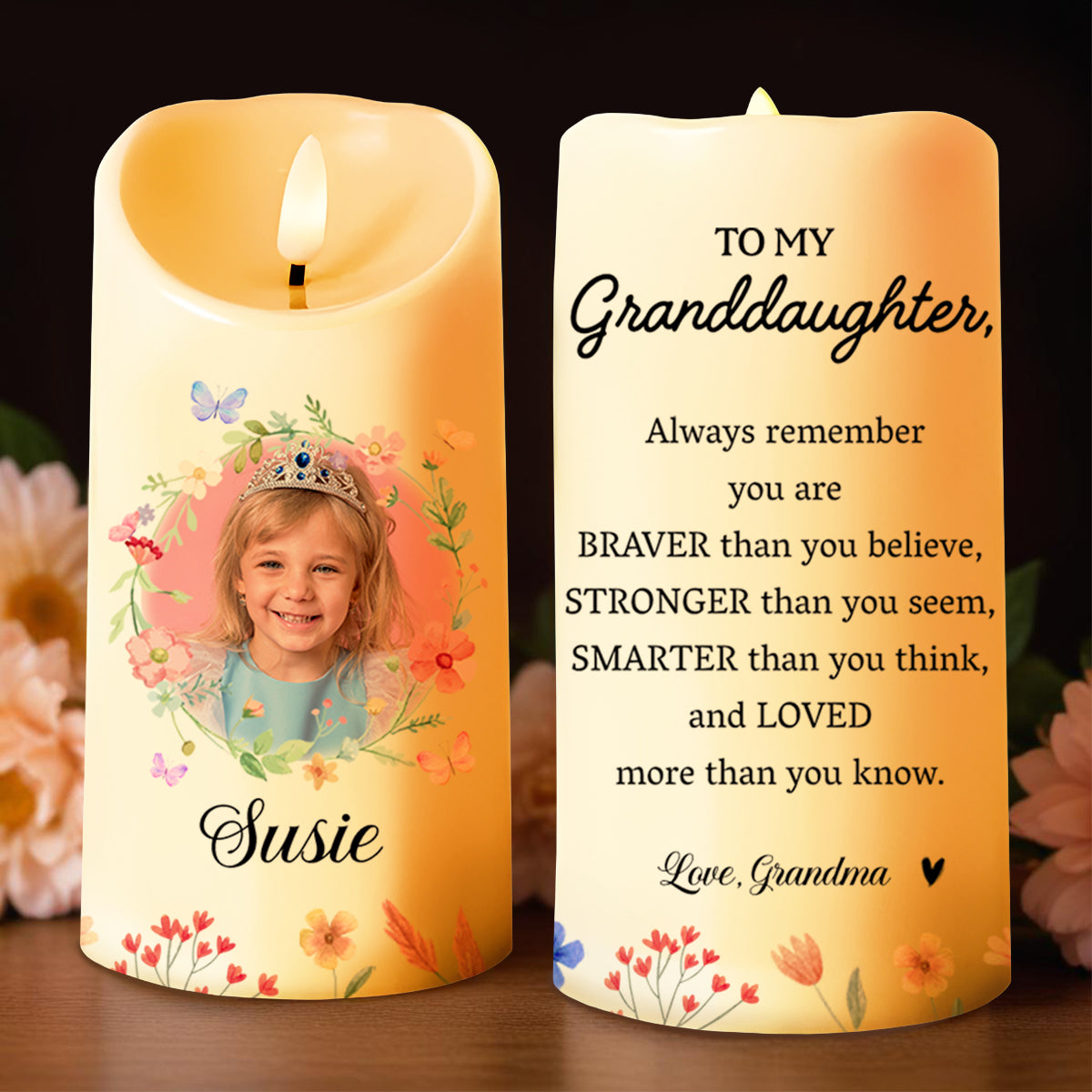Always Remember - Personalized Custom LED Candle - Gift For ...