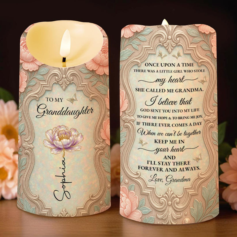 To My Granddaughter Once Upon A Time, LED Candle, Gift For ...