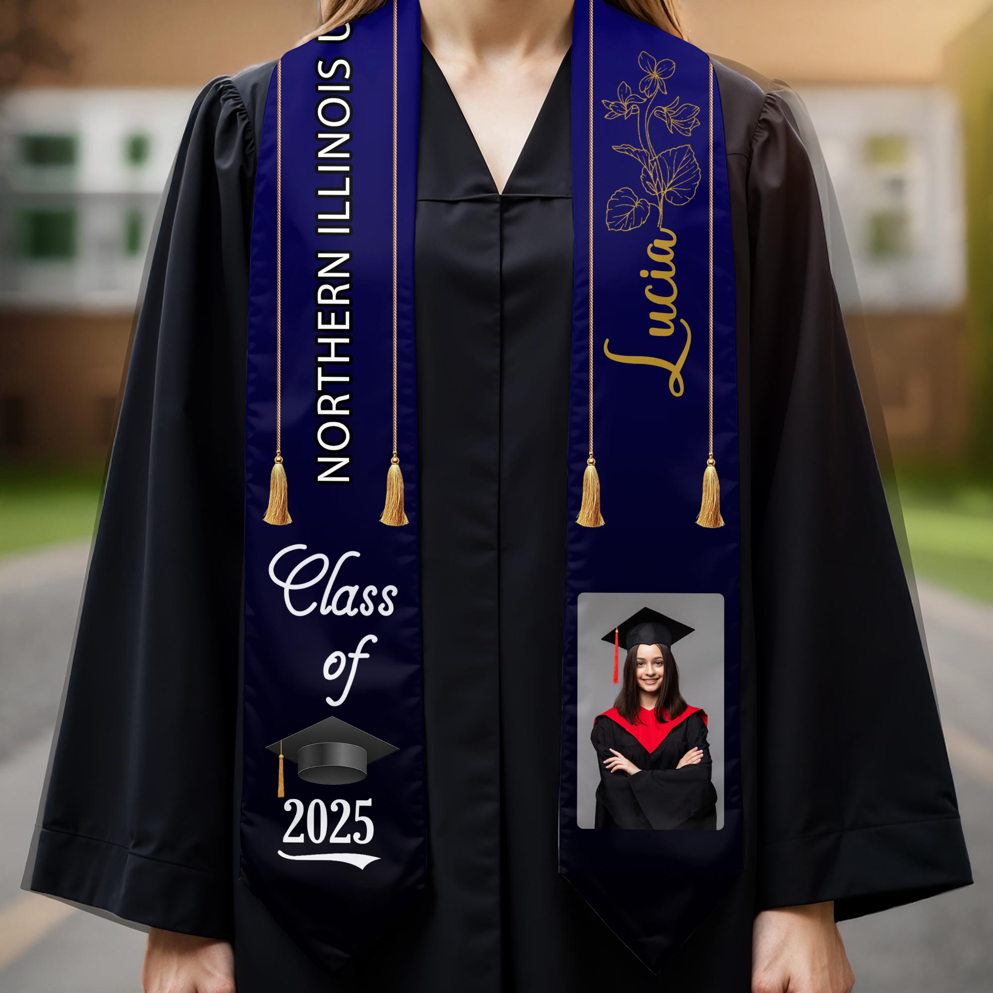 Celebrate Your Achievements, Elegant Floral Design, Personalized ...
