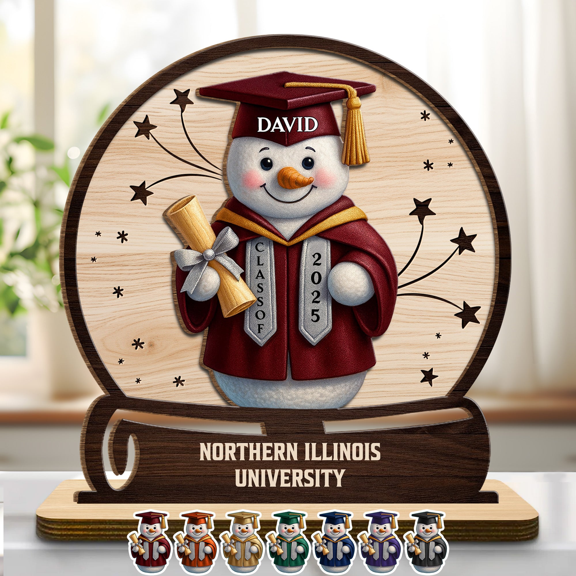 Celebrate Your Graduation, Snowman With Cap And Diploma, Gift For ...