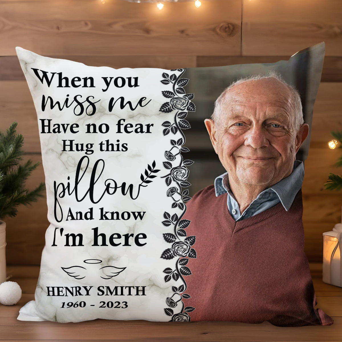 Comforting Memorial Quote Pillow - Personalized Custom Pillow - Gift ...