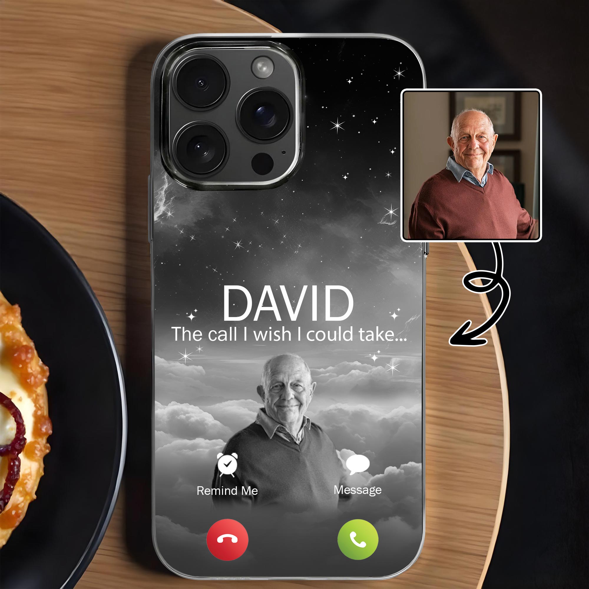 The Call I Wish I Could Take, Personalized Clear Phone Case, Gift for ...