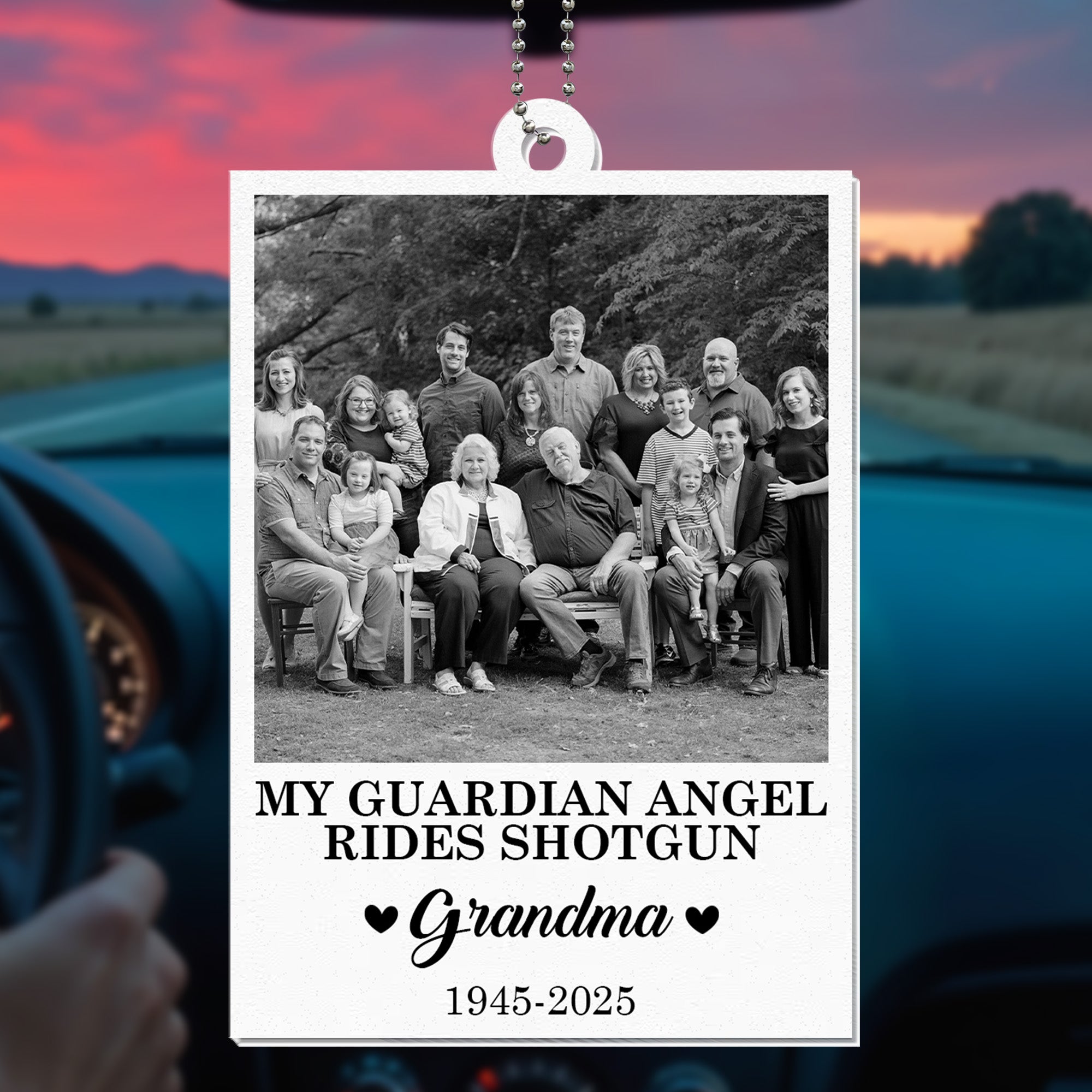 My Guardian Angel Rides Shotgun, Car Hanging Ornament, Gift For ...