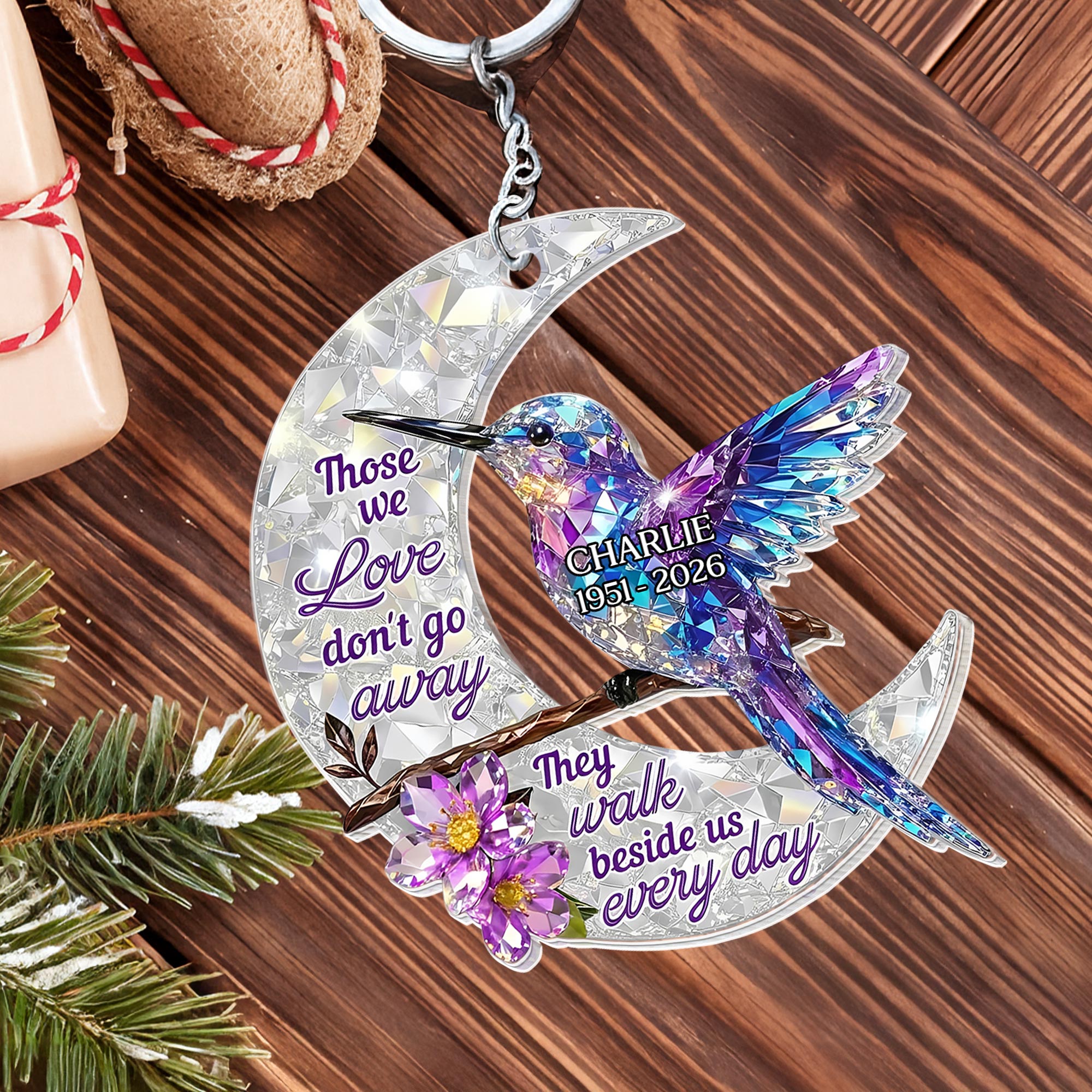 Those We Love Don't Go Away, Hummingbird and Moon Design, Gift For ...