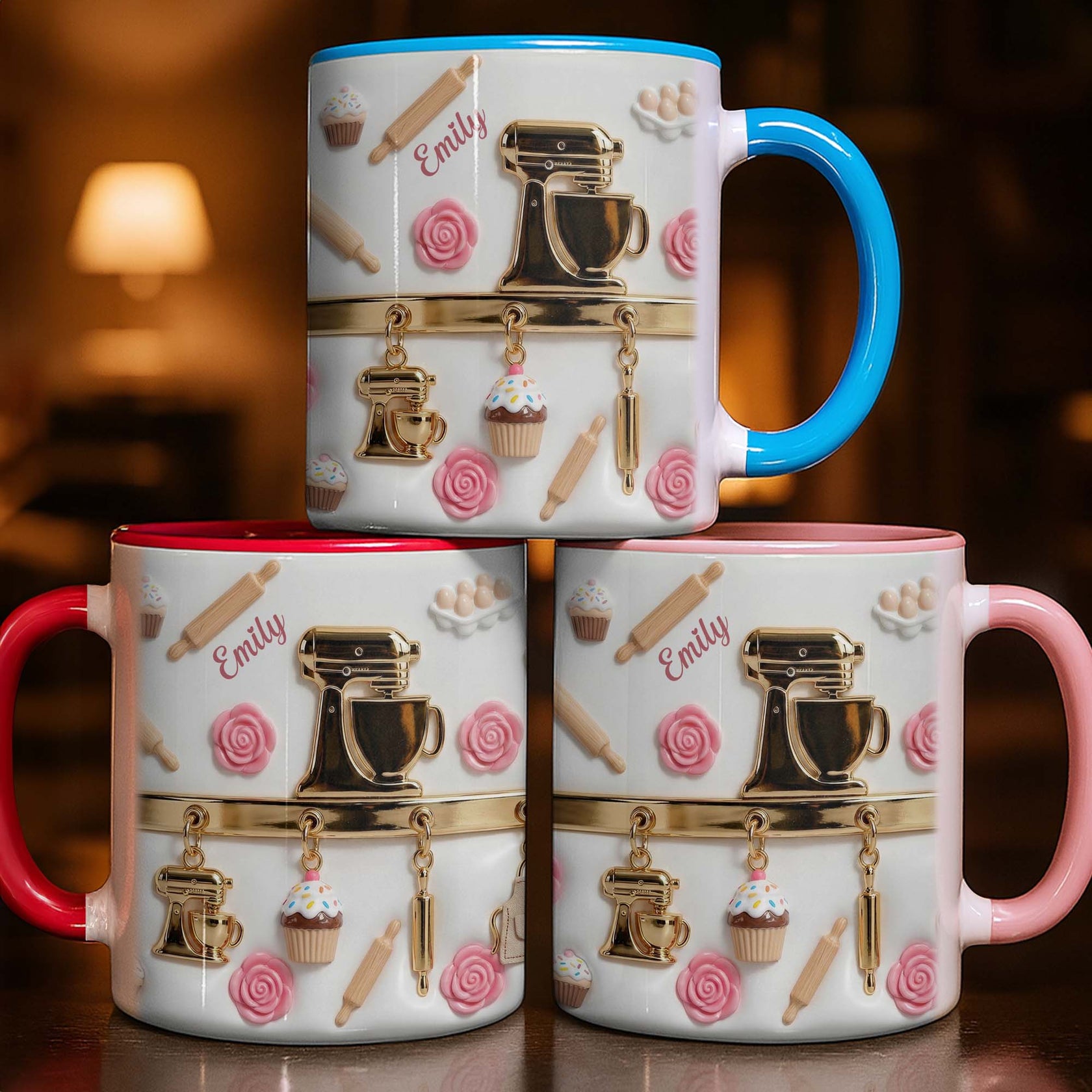For Those Who Delight In Baking, Custom Accent Mug, Gift For Bakers And ...