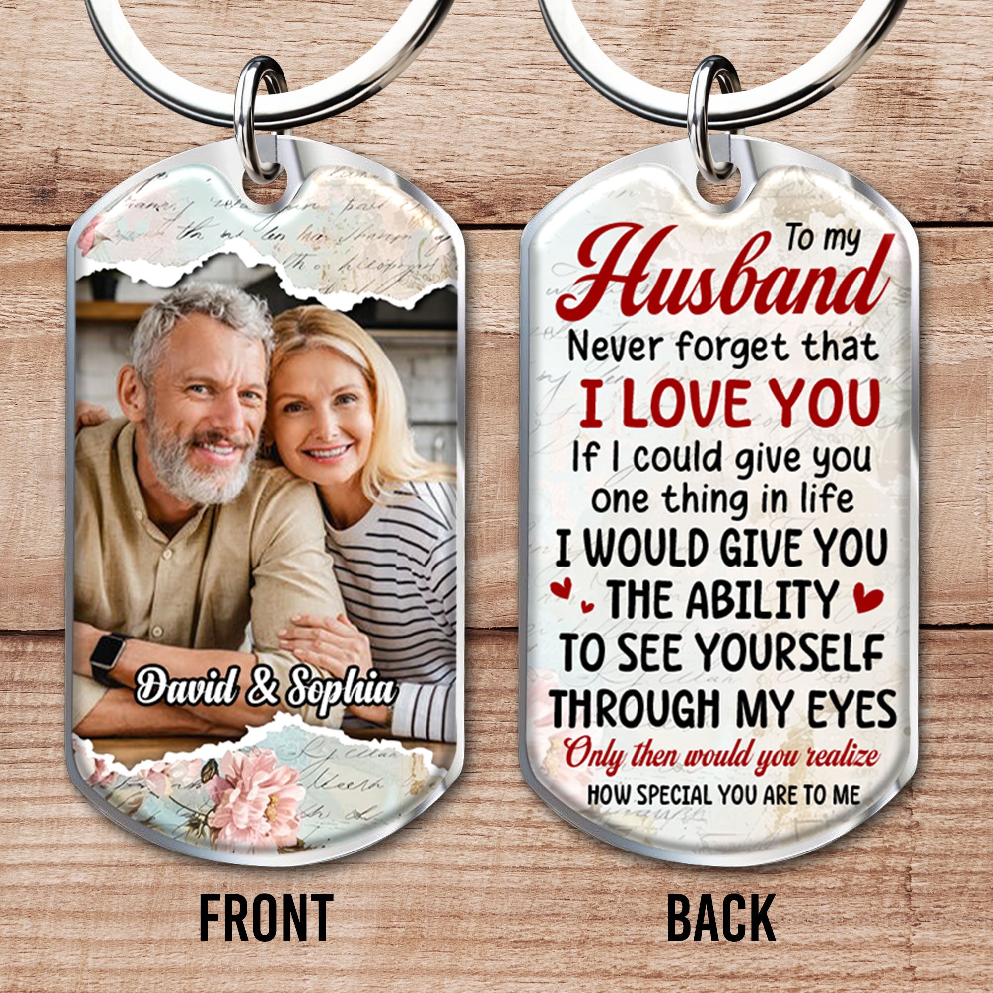 Love You Always - Husband Personalized Custom Keychain - Gift For ...