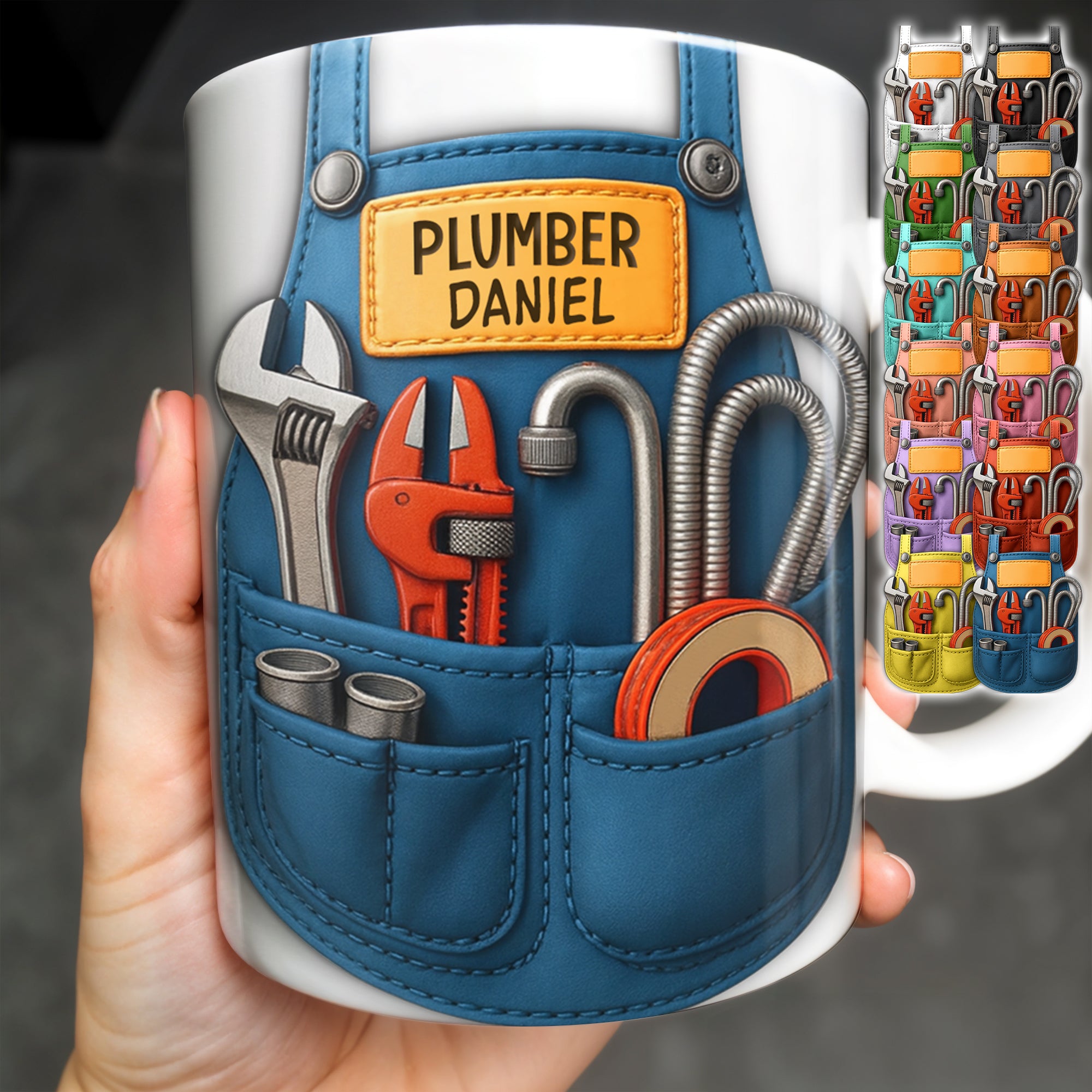 Vibrant Tool Belt Design, Custom Coffee Mug, Gift For Handy Dads – ALMAGEMS