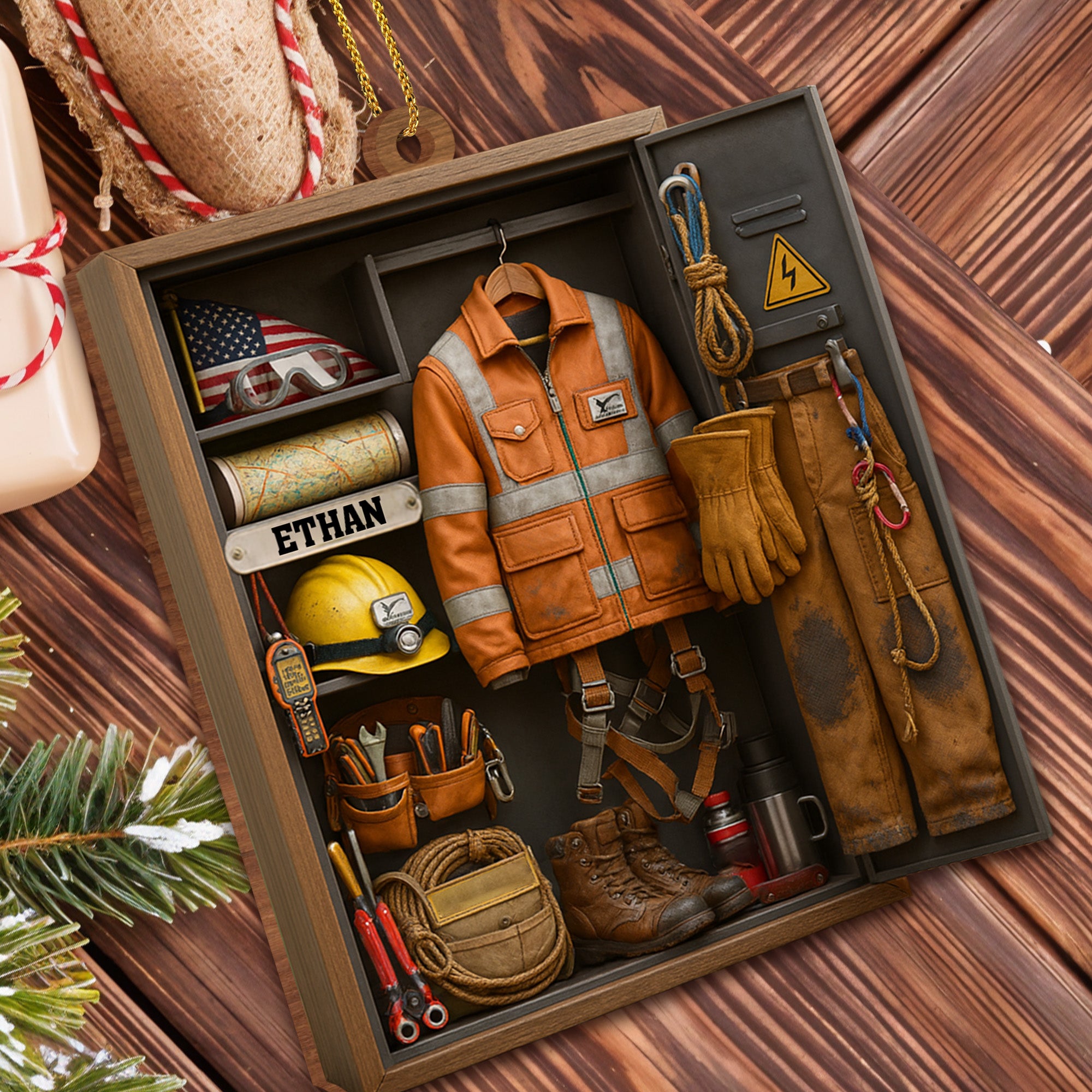 Capture The Spirit Of Adventure And Hard Work, Custom Wood Ornament ...