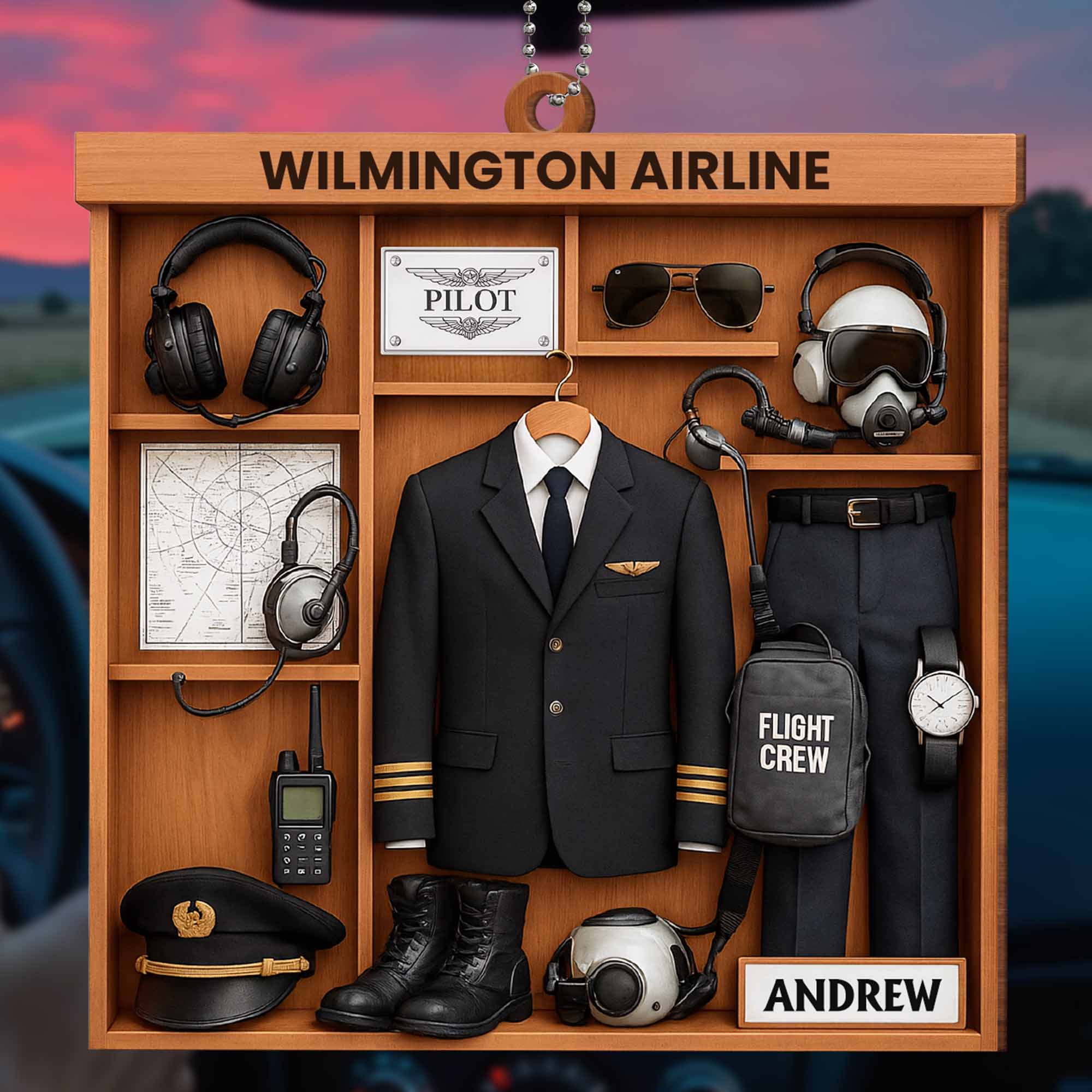 Pilot Essentials Display, Featuring Uniform And Flight Gear ...