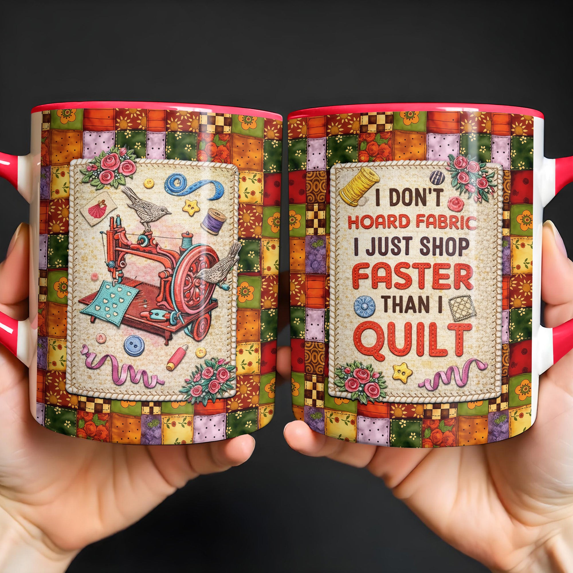 Celebrate Your Love for Crafting, Personalized Custom Accent Mug, Great ...