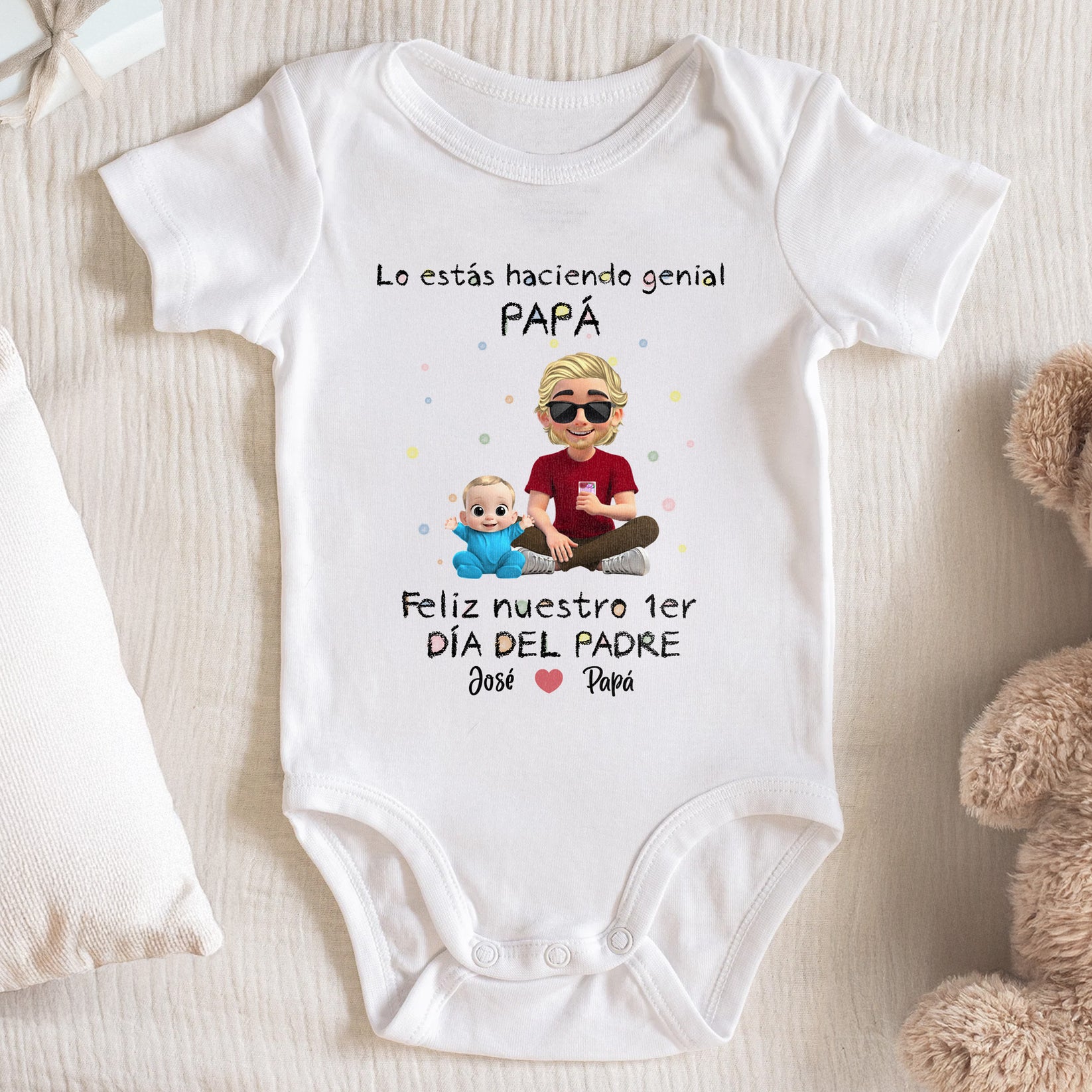 Lo Estás Haciendo Genial Papá, Personalized Custom Baby Onesie, Gift ...