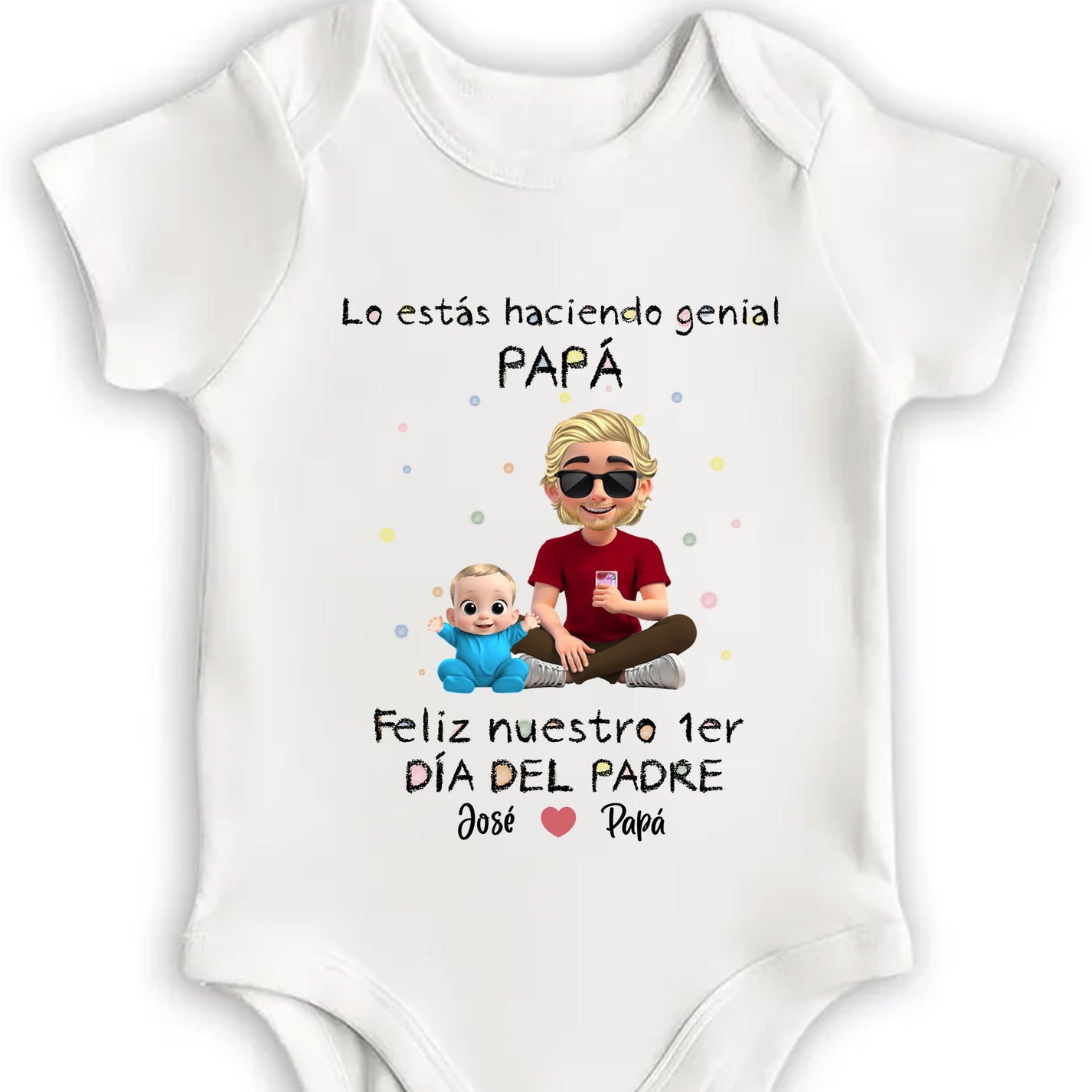 Lo Estás Haciendo Genial Papá, Personalized Custom Baby Onesie, Gift ...