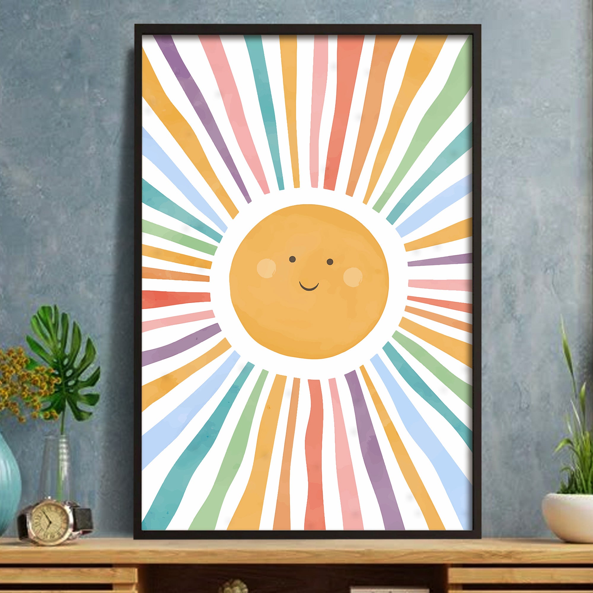 Brighten Your Room With Colorful Sunshine,Vertical Poster,Gift For ...
