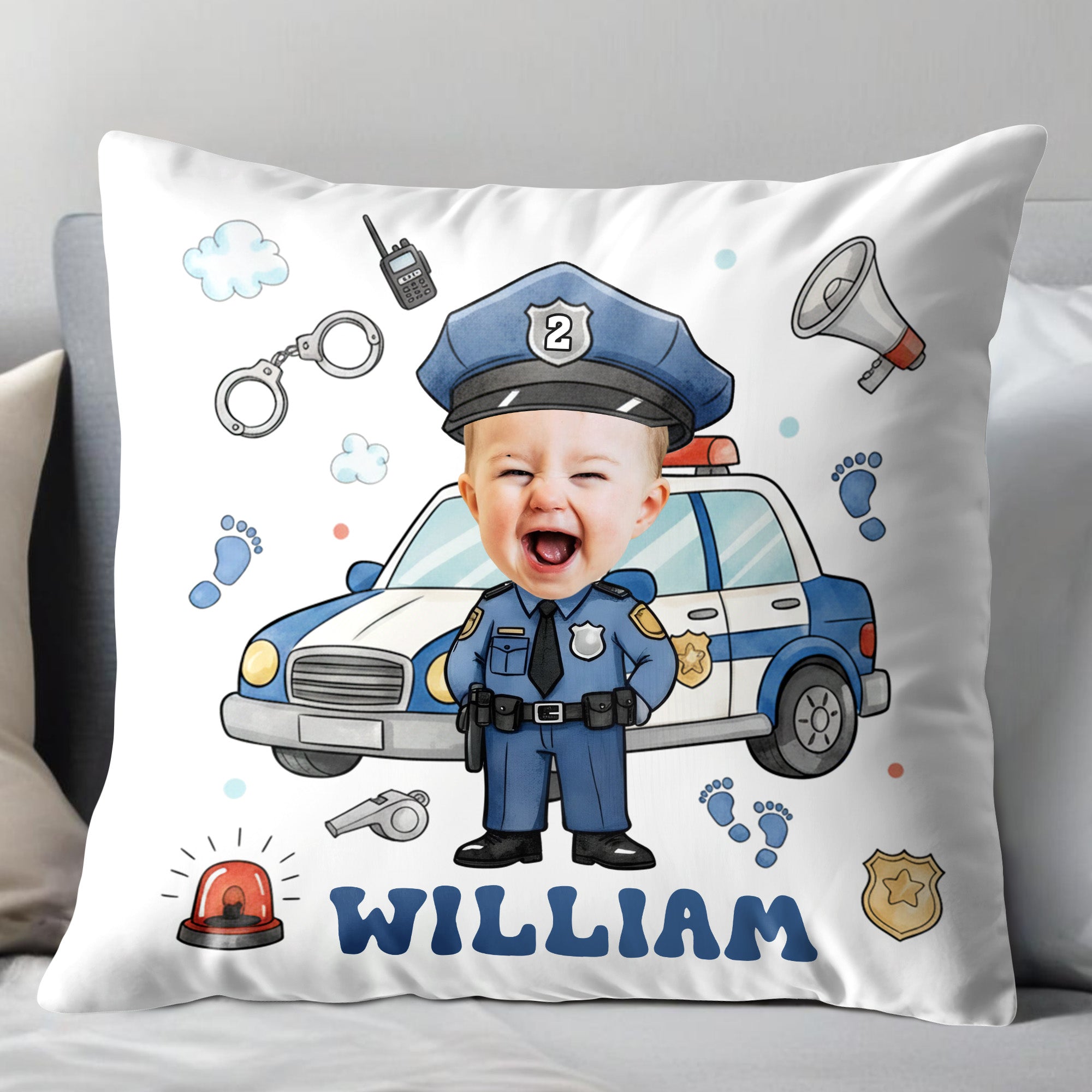 Celebrate Your Little Hero, Police Officer Pillow, Gift For Children ...