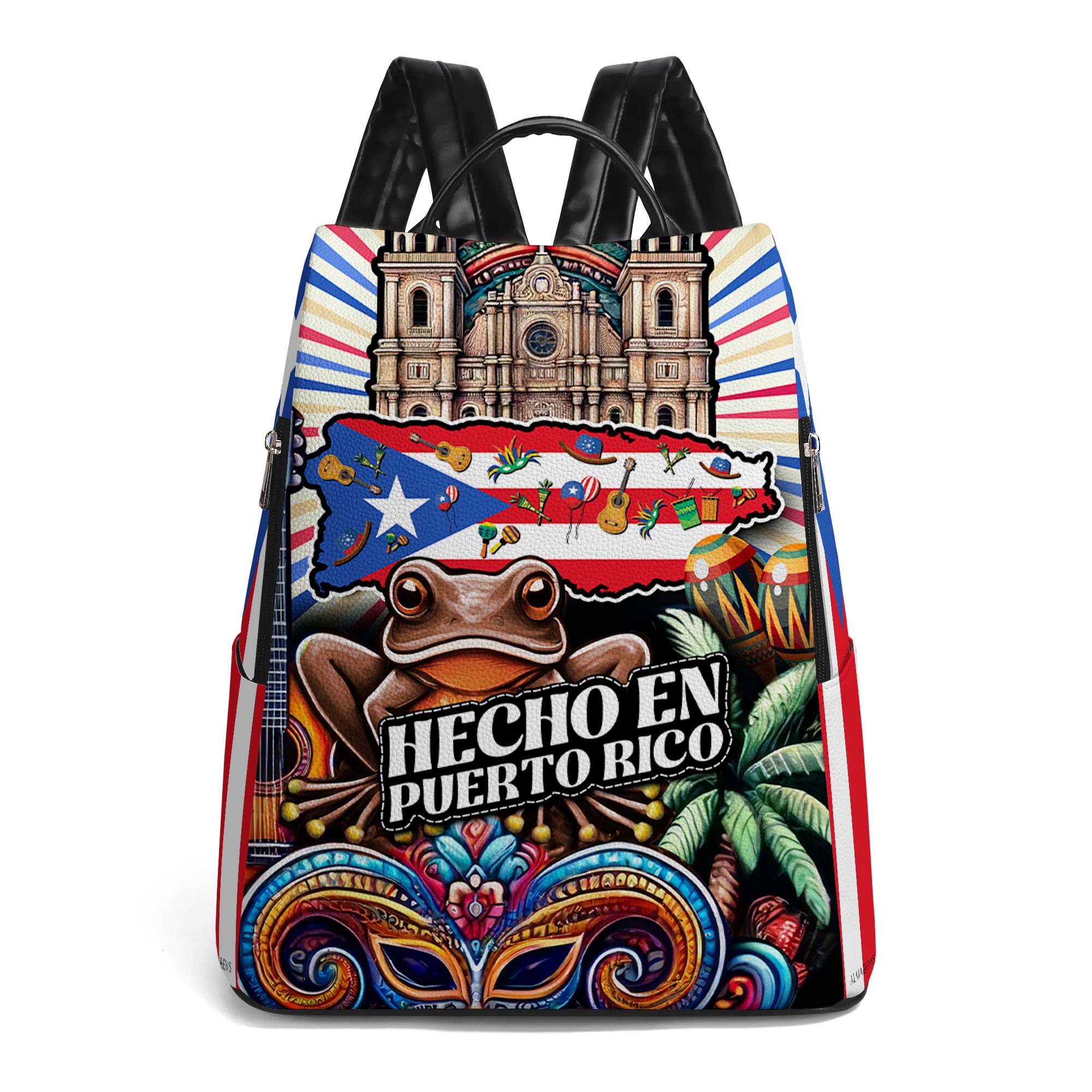 Hecho En Puerto Rico - Hispanic Heritage Personalized Custom Leather ...