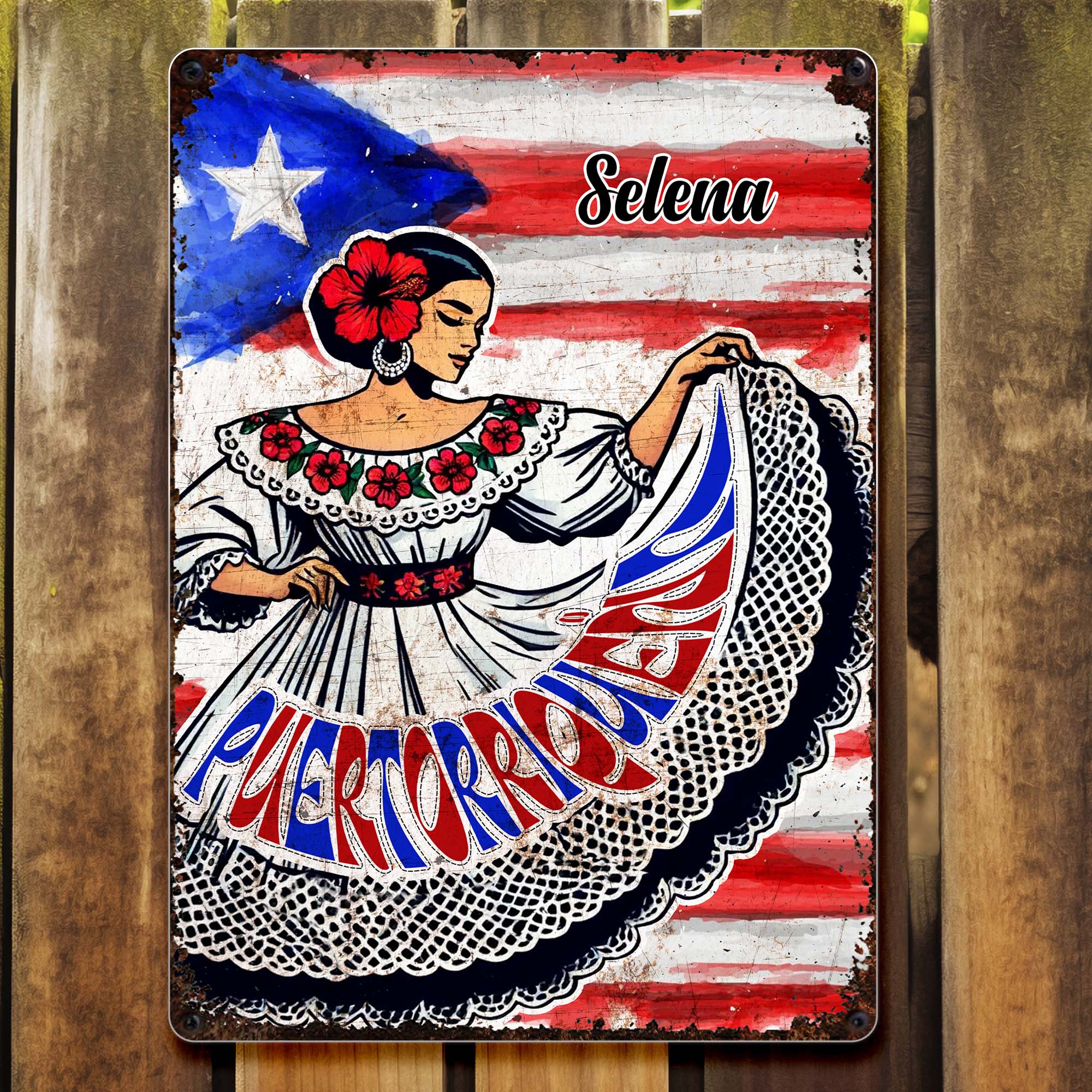 Celebrate Vibrant Puerto Rican Heritage, Metal Sign, Gift For Cultural ...