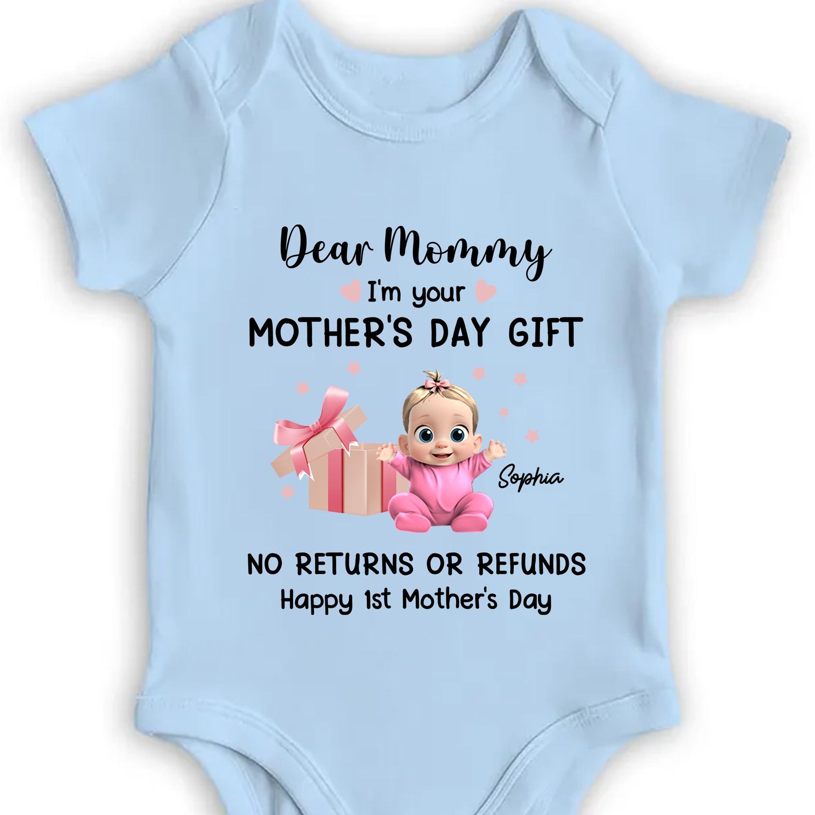 Dear Mommy, I'm Your Mother's Day Gift, Baby and Gift Box, Personalized ...