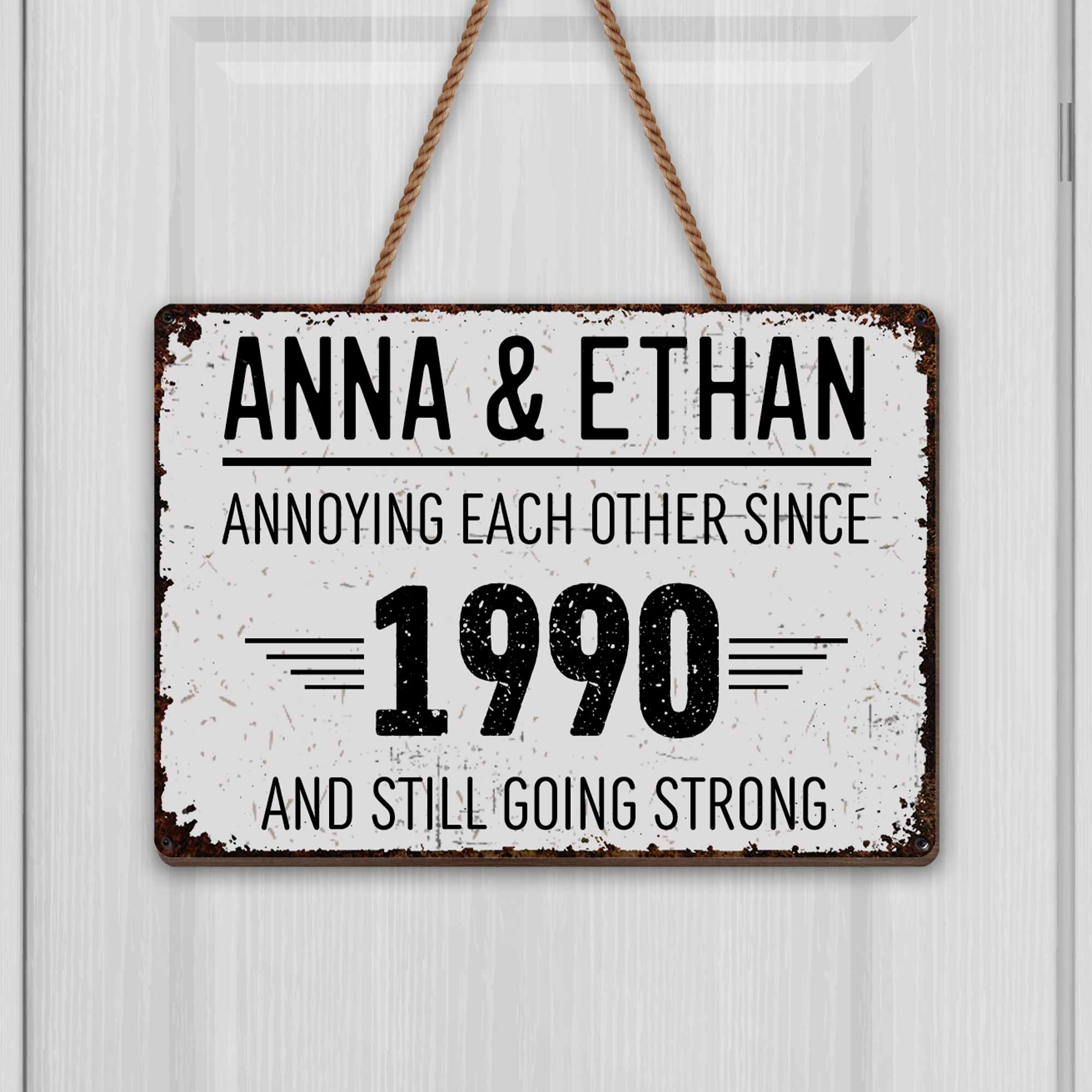 Annoying Each Other Since, Going Strong, Personalized Custom Shaped ...