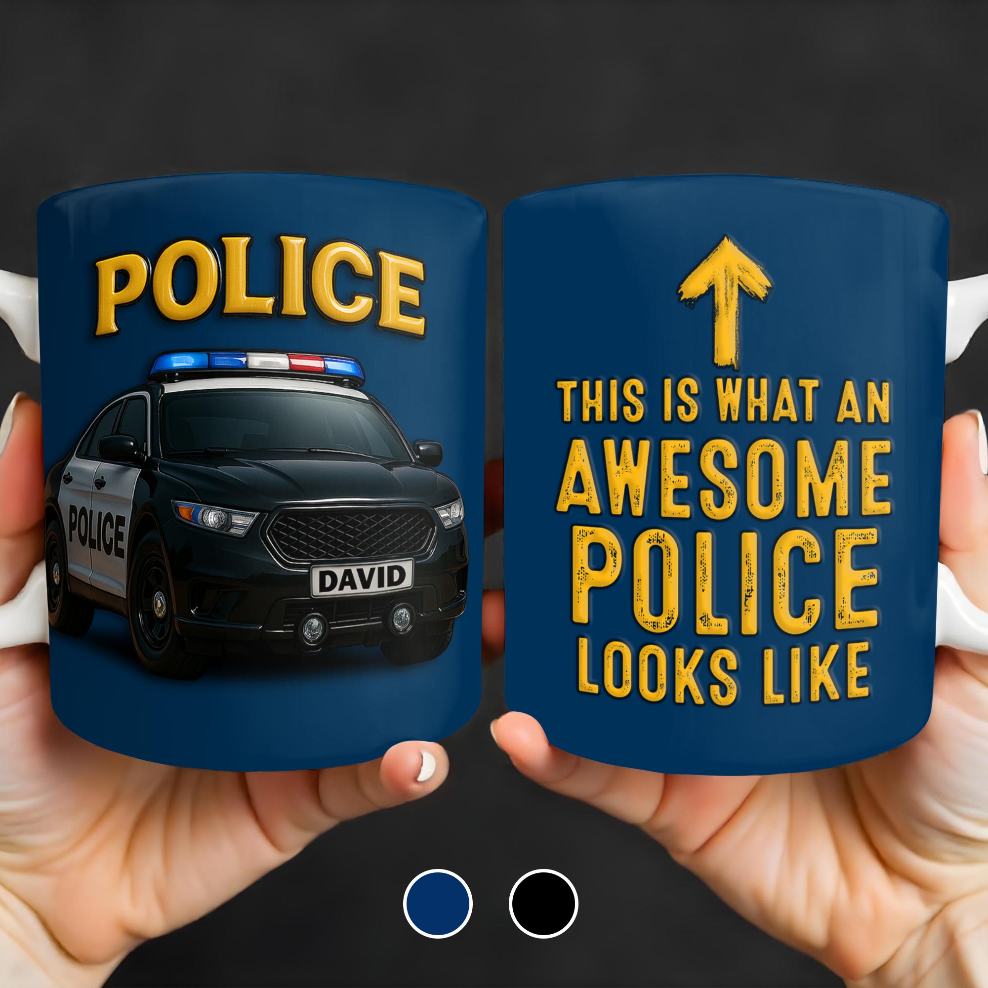 This Is What An Awesome Police Looks Like, Police Car And Badge ...