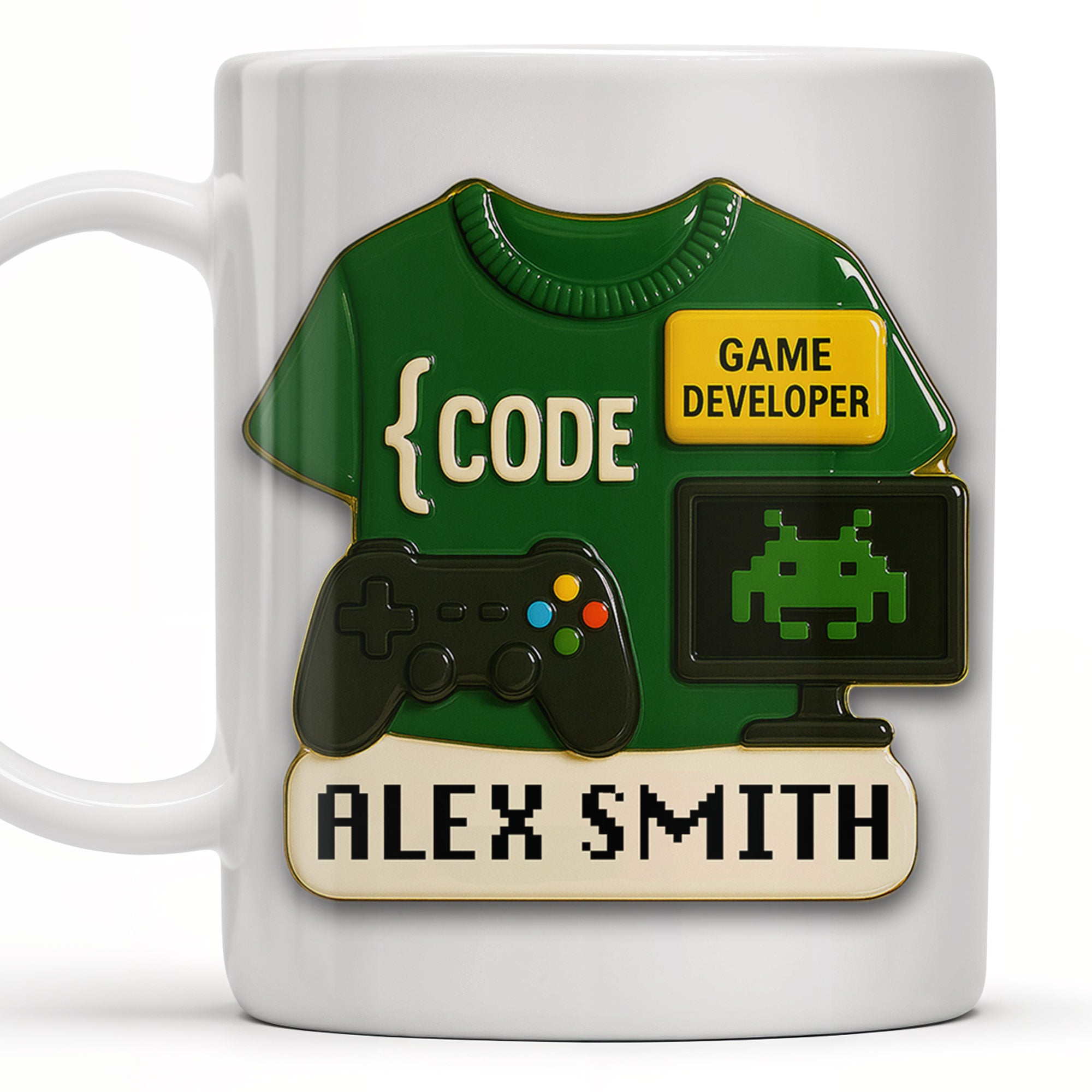 Code, Game Developer, Personalized Custom Coffee Mug, Gift for Gamers ...