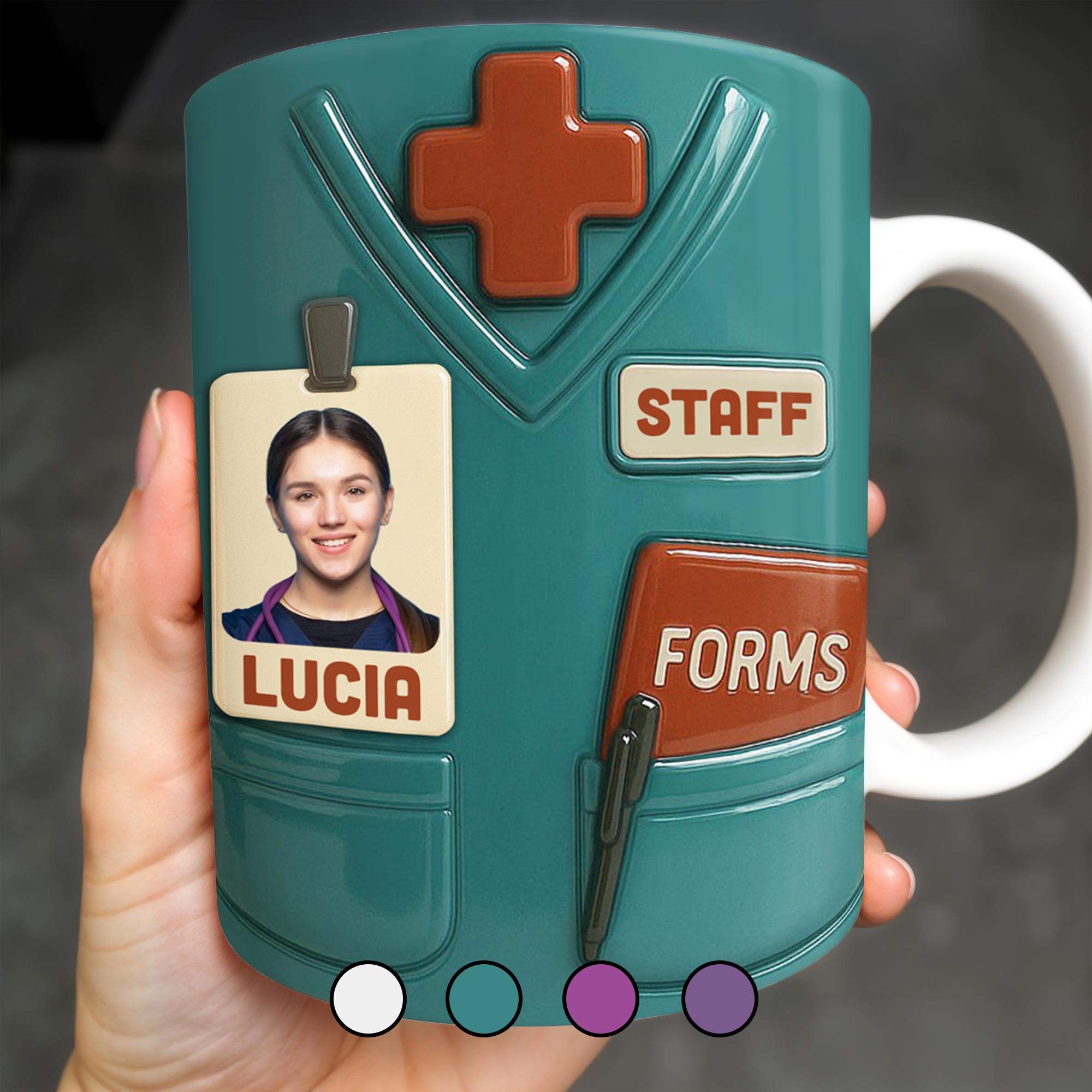 Celebrate Your Favorite Nurse, Medical Scrubs and ID Badge ...