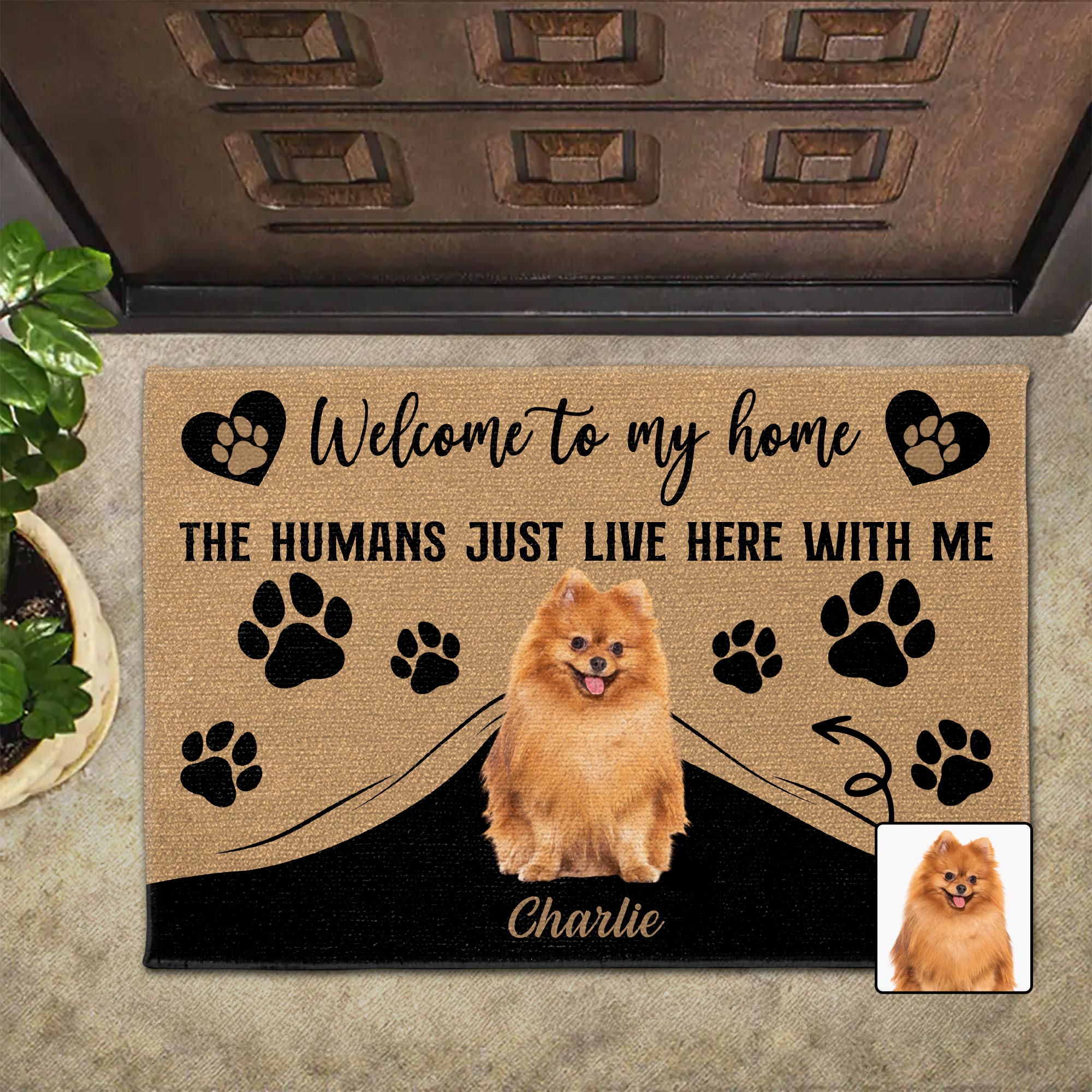 Welcome To My Home, Personalized Custom Doormat, Gift For Pet Owners ...