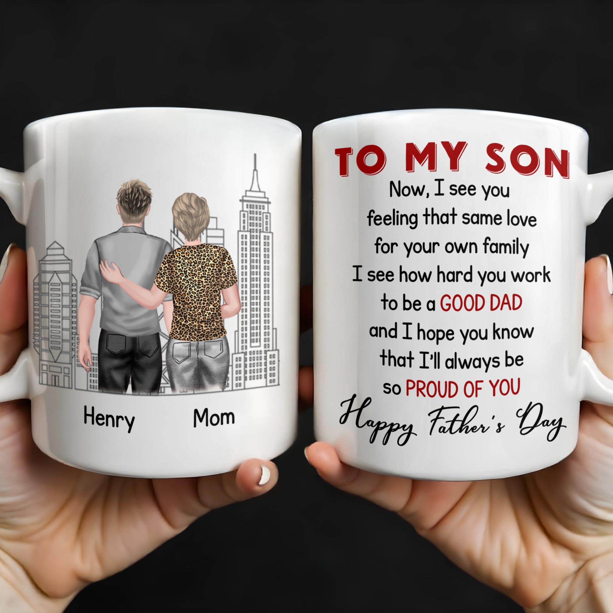 To My Son, Now, I See You Feeling That Same Love, Personalized Custom ...