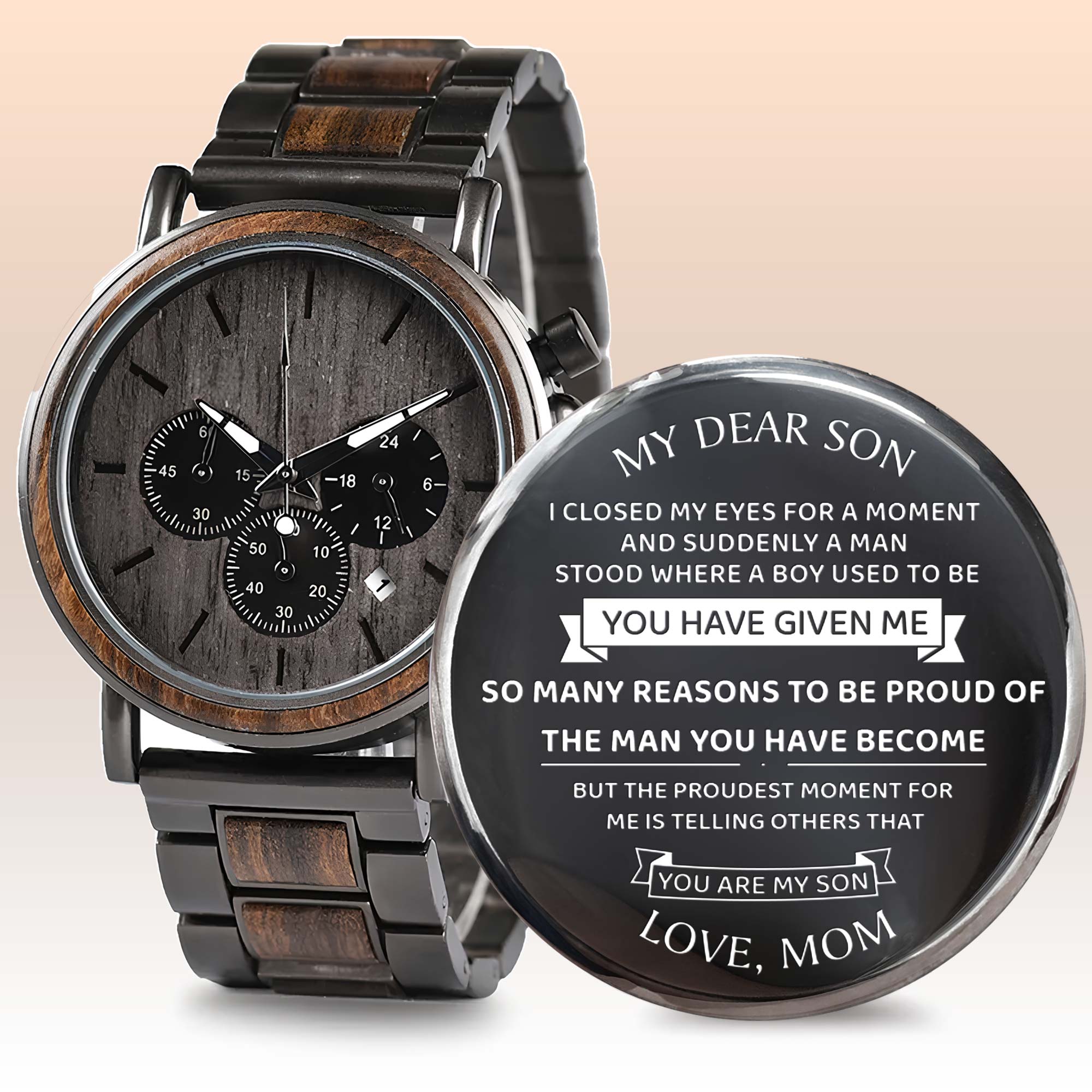 My Dear Son, You Have Become A Man, Personalized Engraved Wooden ...