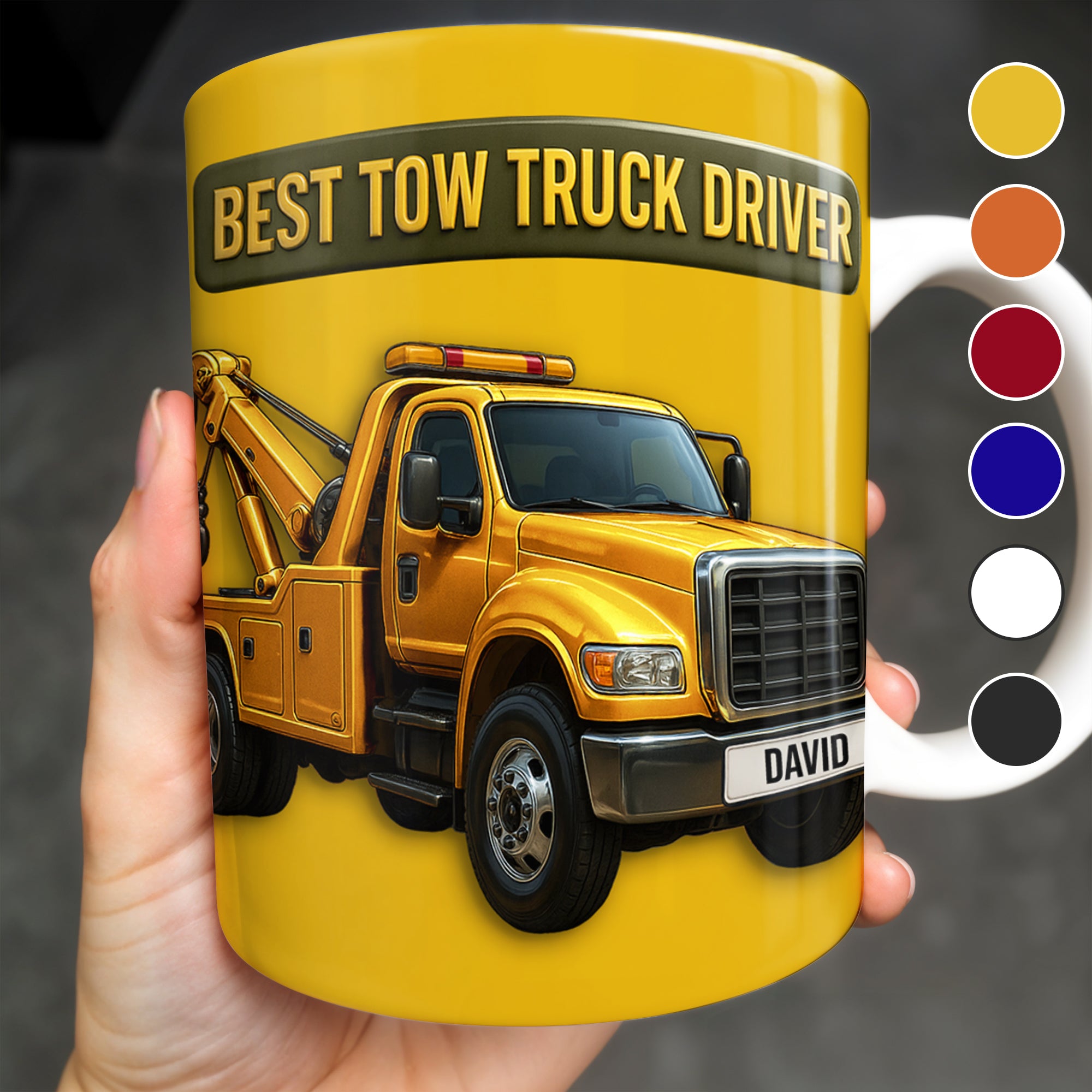 Best Tow Truck Driver, Personalized Coffee Mug, Gift For Tow Truck ...