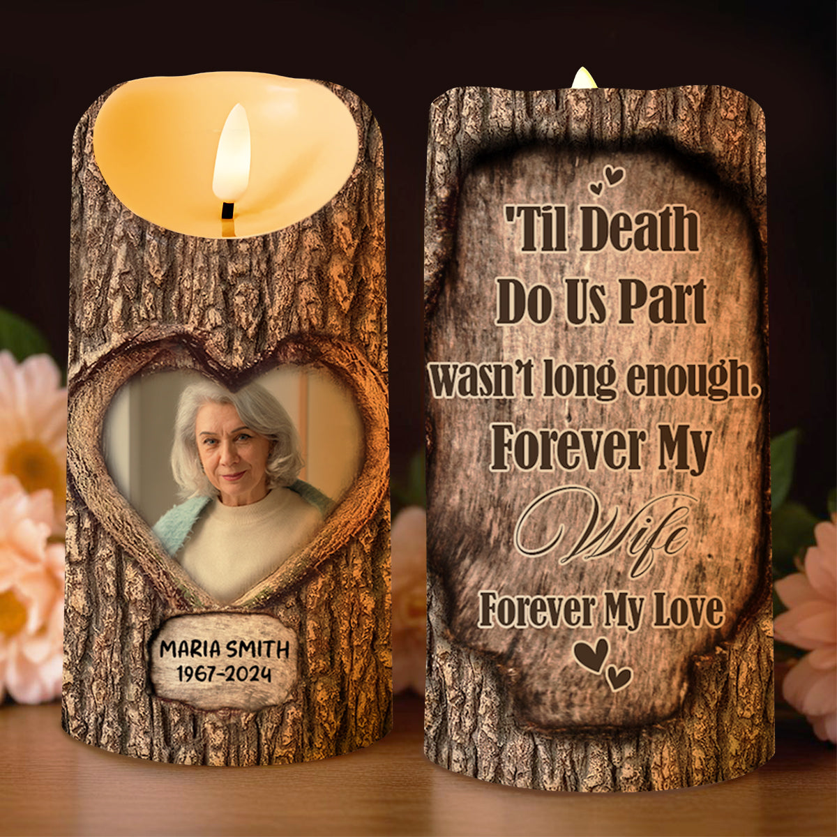 Forever My Wife Forever My Love - Personalized Custom LED Candle - Gift ...
