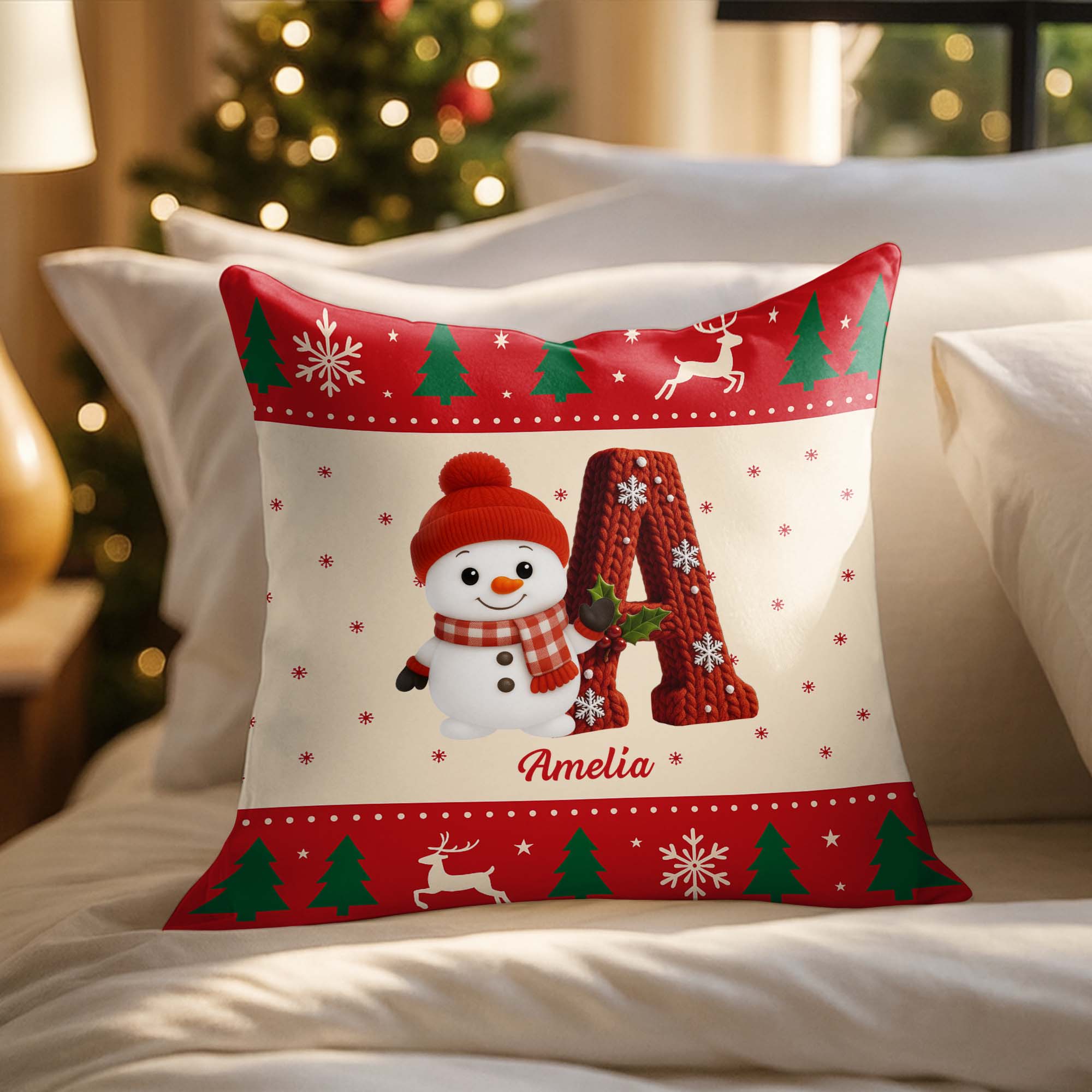 Celebrate The Warmth Of The Season With Snowman And Holiday Trees ...