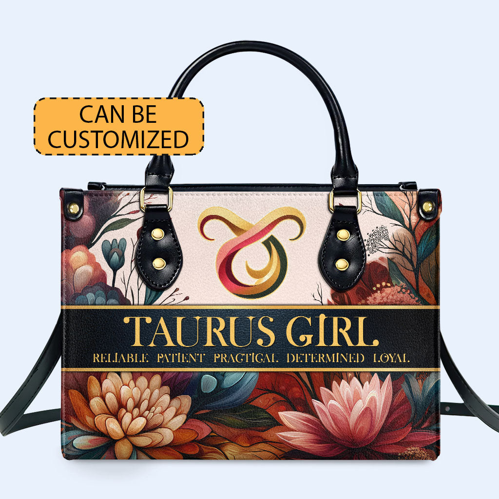 Taurus Girl - Zodiac Personalized Custom Handbag, All Over Print ...